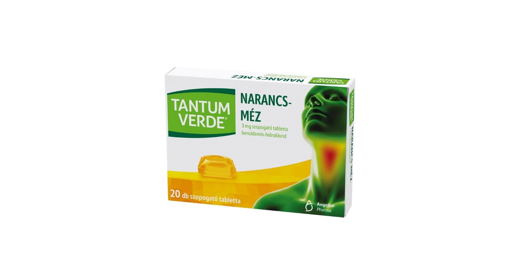 Tantum Verde narancs-méz 3 mg szopogató tabletta (20x trilamin.csom ...