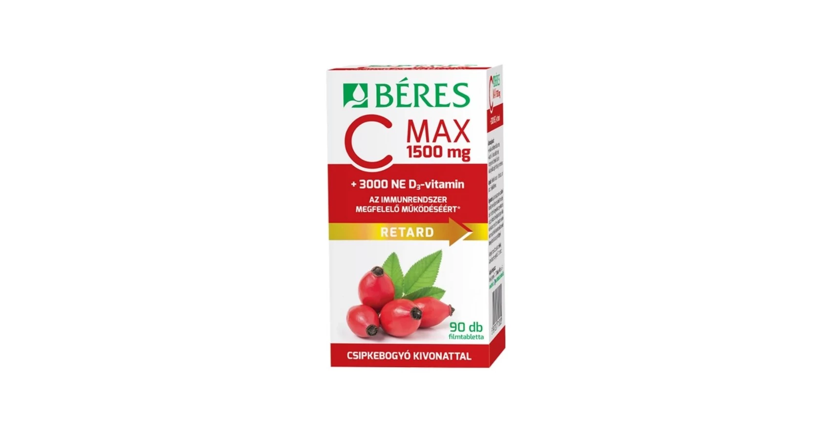 Béres C Max 1500mg Csipkeb.D3 3000NE tabl. (90x) | csillagpatikak.hu