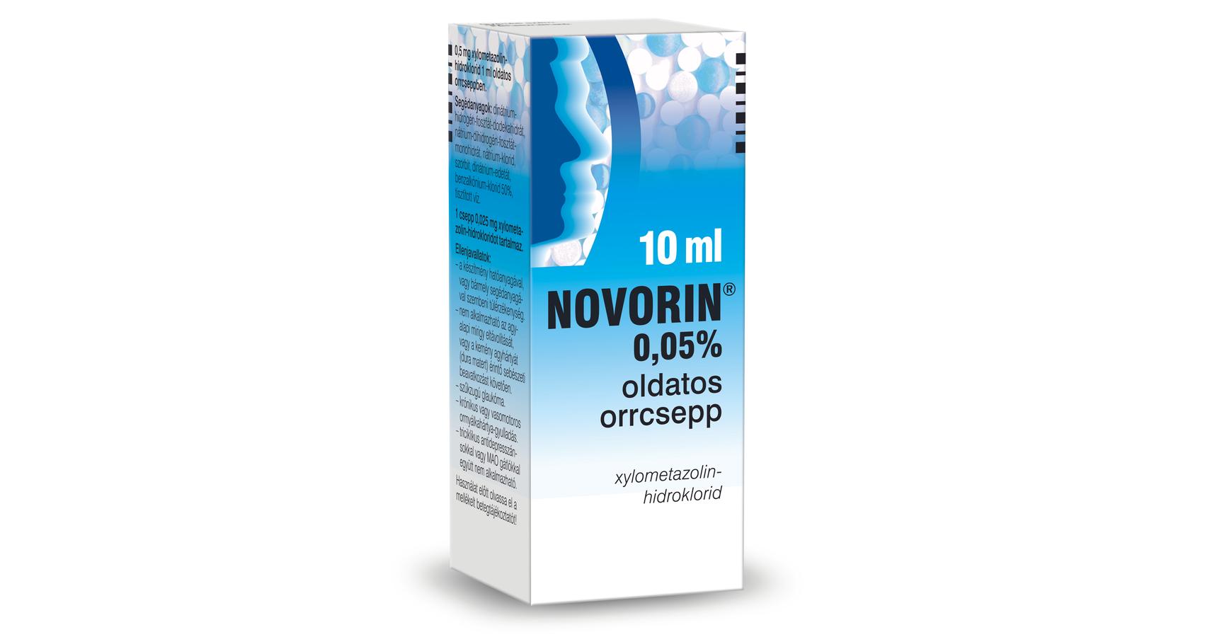 Novorin 0,05% oldatos orrcsepp (10ml) - Orrcsepp, Orrspray