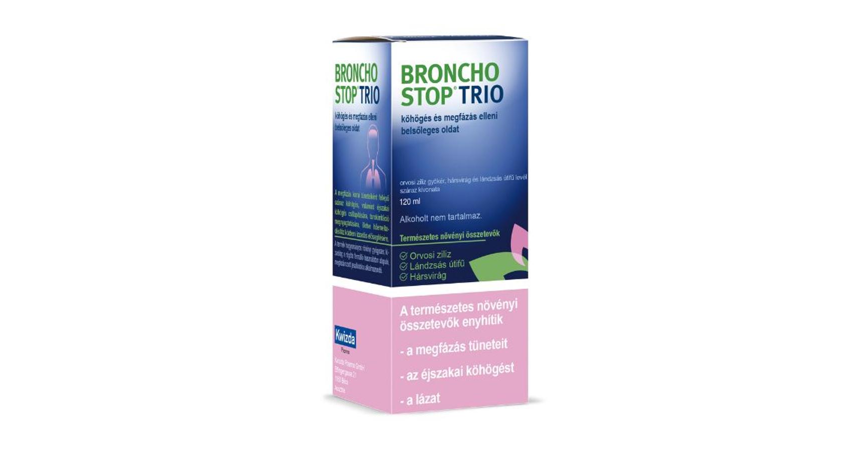 Bronchostop Trio belsőleges old.köhögés/megfázásra (120ml) - Termékeink