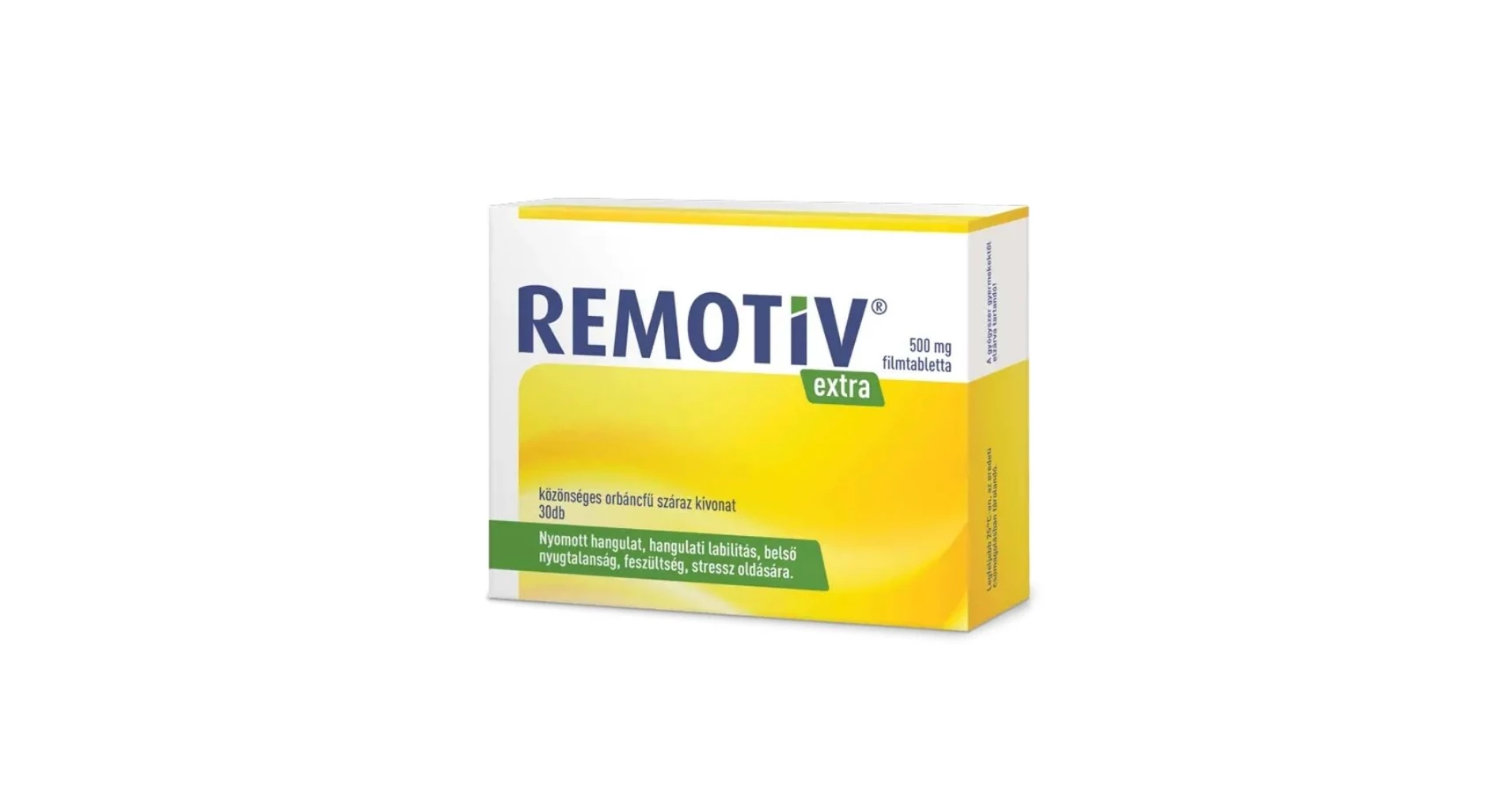 Remotiv extra 500 mg filmtabletta (30x) - Nyugtatók, altatók, memória ...