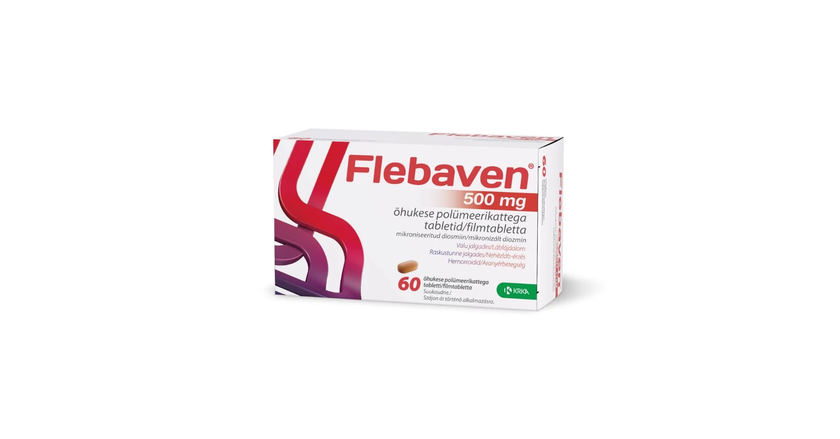 Flebaven 500 mg filmtabletta (60x) - Aranyér kezelése, visszér kezelése