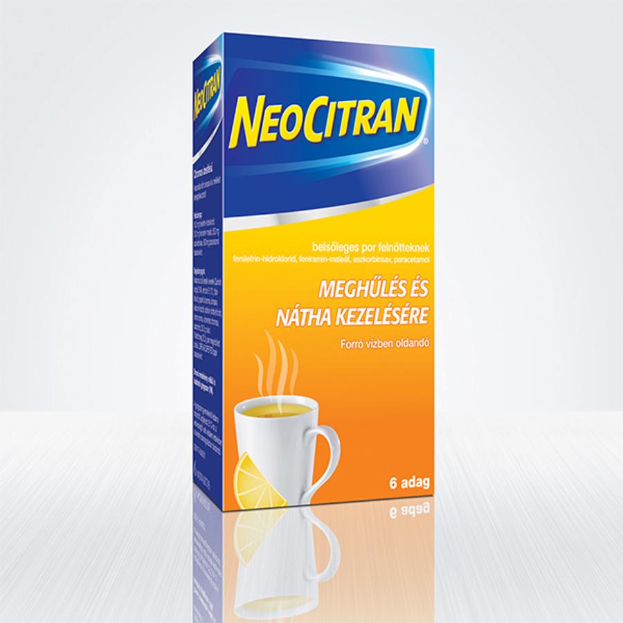 Neo Citran por felnőtteknek (6x) - Lázcsillapítás