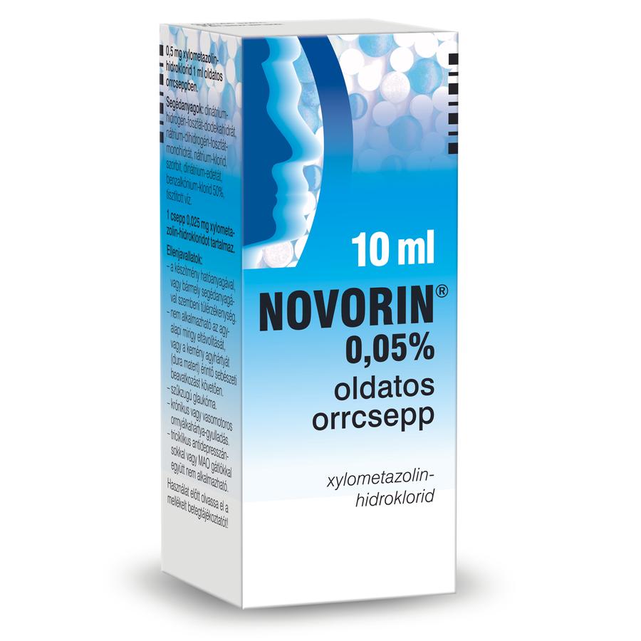 Novorin 0,05% oldatos orrcsepp (10ml) - Orrcsepp, Orrspray