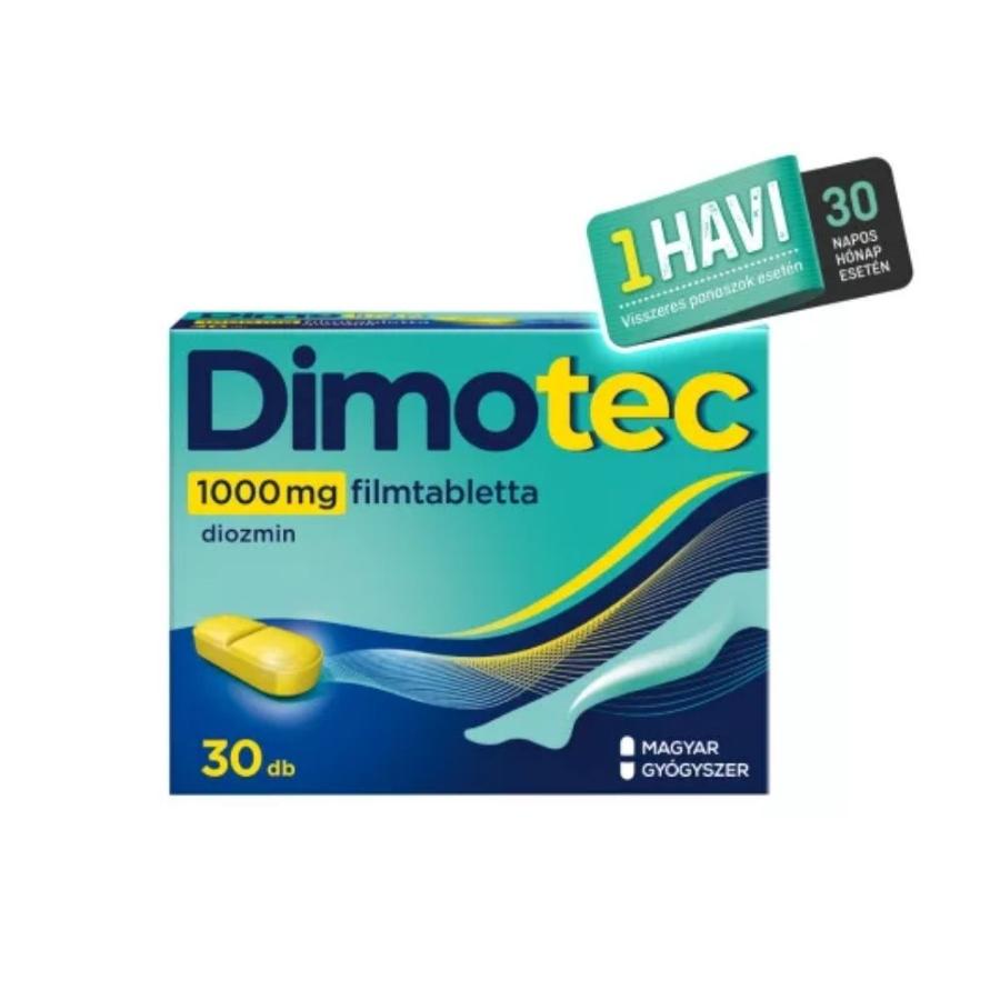 Dimotec 1000 mg filmtabletta (30x) - Aranyér kezelése, visszér kezelése